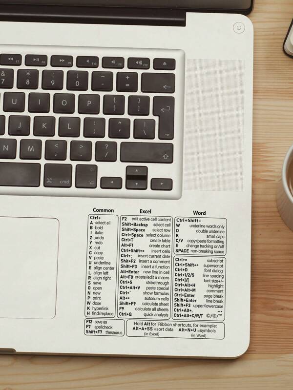 1sheet Shortcut Key Pattern Laptop Protective Sticker, Keyboard ...