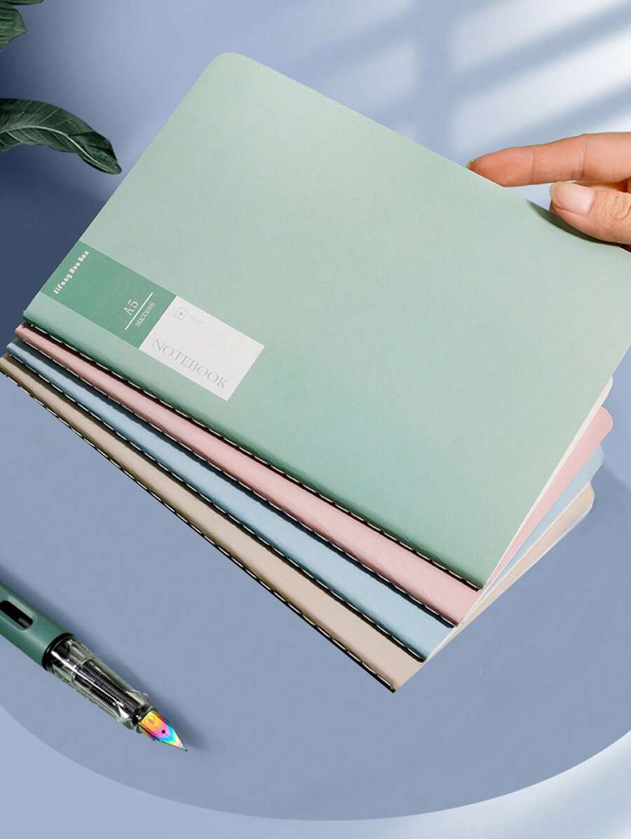 4pcs A5/B5 Notebook, 36 Sheets/Book, Cute Diary Book, School Notebook ...