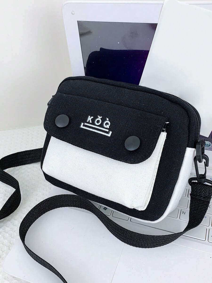 Students Multifunctional Sling Bag Shoulder Bag Casual Bag Mini Square ...