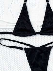 Halter Micro Bra Bikini Set For Summer Beach Sexy Bikini Set For Summer ...