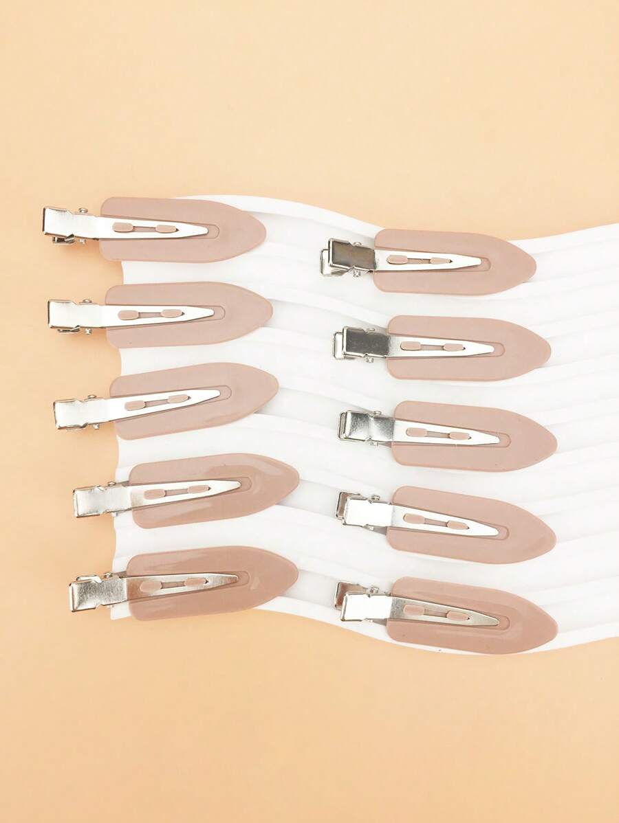 10pcs Shiny Hair Clips With Glitter, Seamless Bangs Hairclips, Skate ...