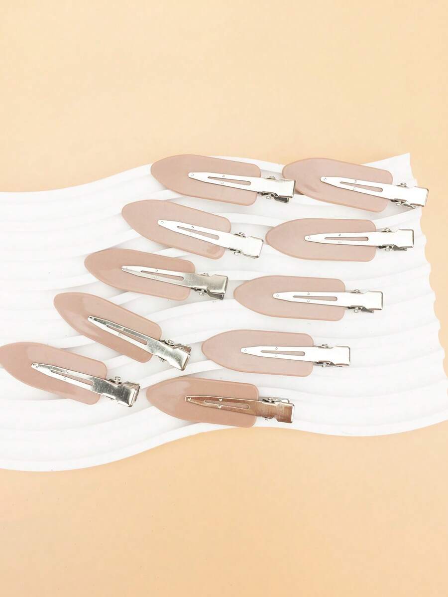 10pcs Shiny Hair Clips With Glitter, Seamless Bangs Hairclips, Skate ...