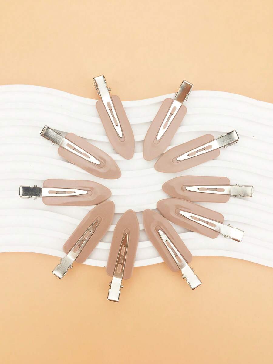 10pcs Shiny Hair Clips With Glitter, Seamless Bangs Hairclips, Skate ...