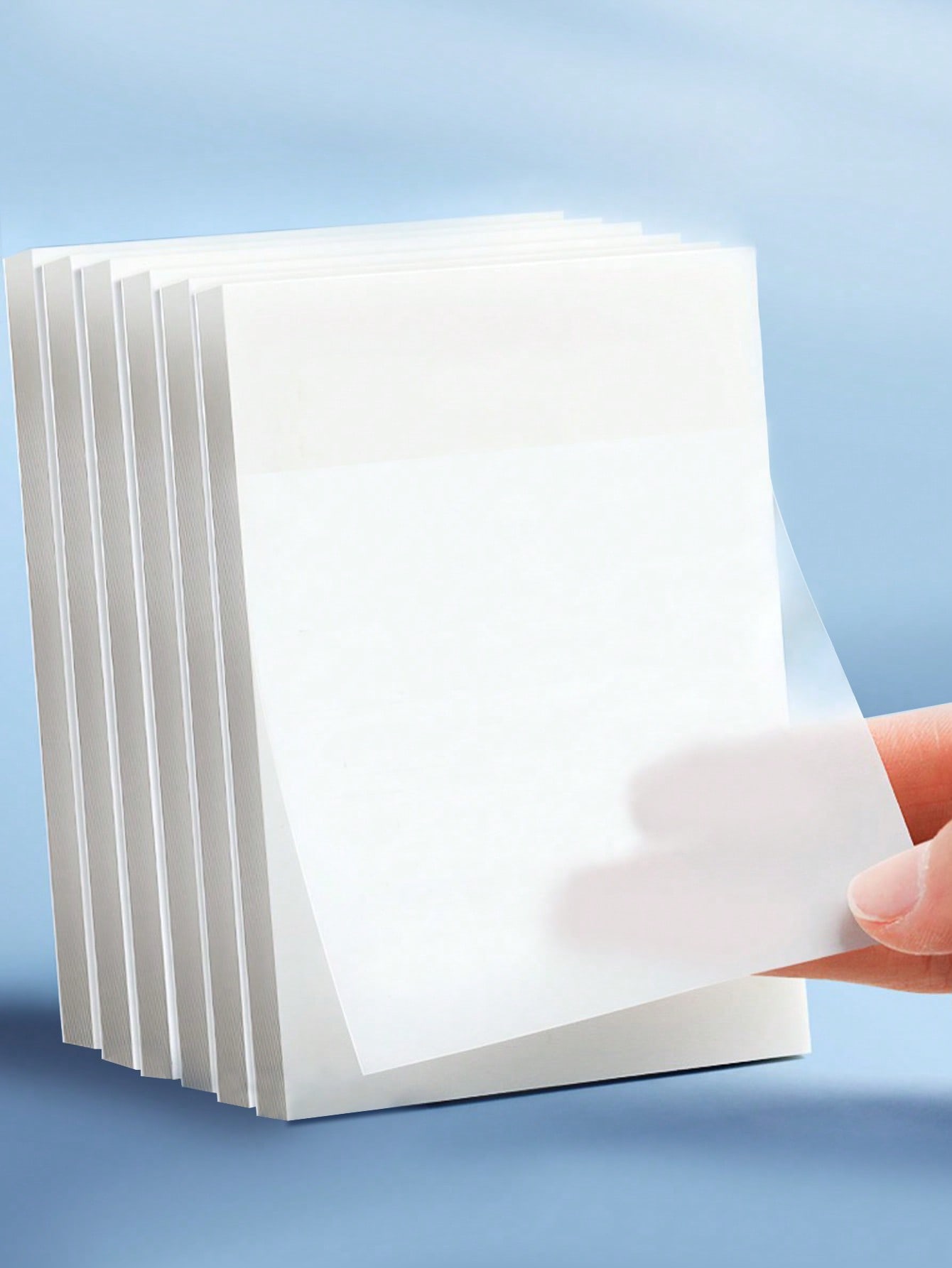 1pc Solid Color Clear Sticky Note, Simple Waterproof Multi-purpose Easy ...