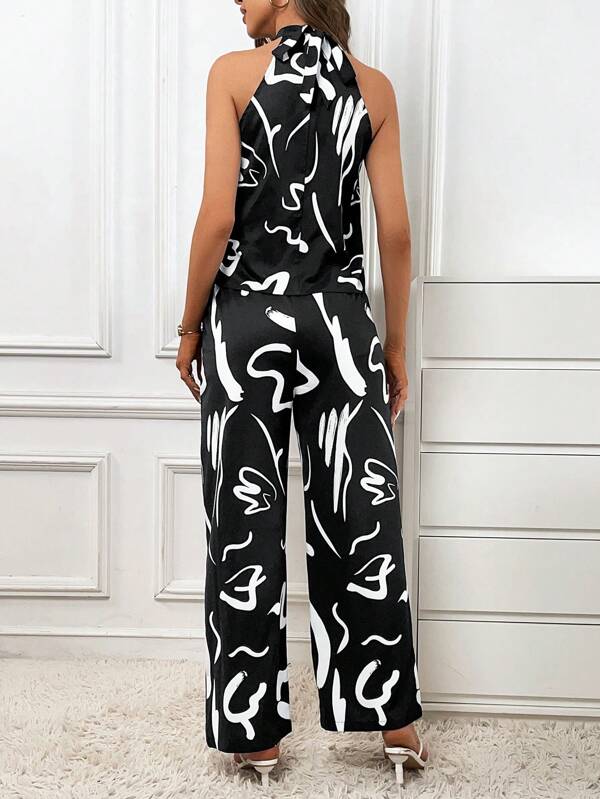 Shein Privé Trägertop Mit And Hose Mit Weiten Beinen Aktuelle Trends