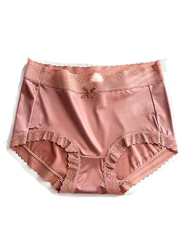 Nina Bonheur Contrast Lace Trim Brief | SHEIN UK