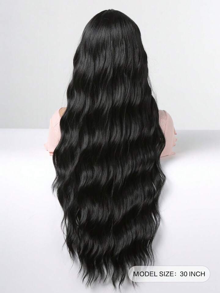 Extremely Long Black Wig
