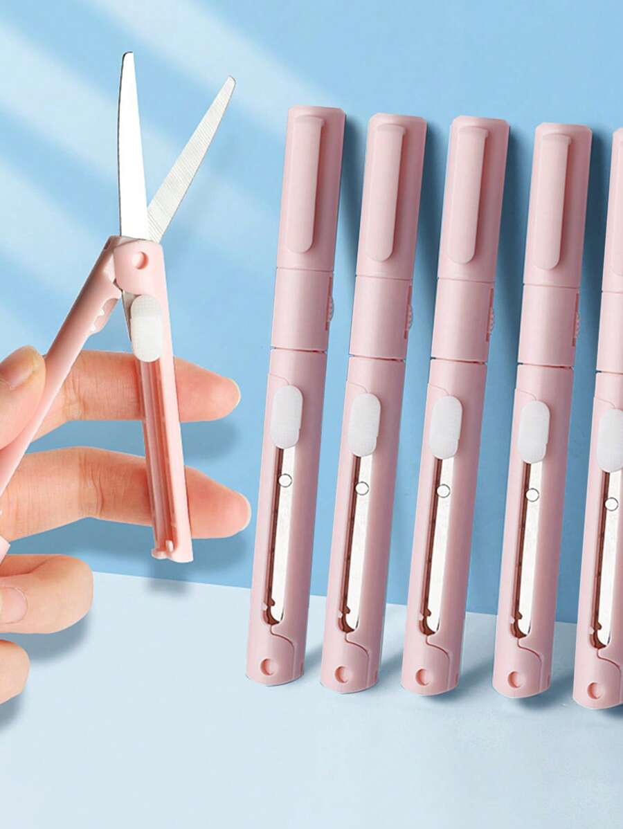 1 Pieza Tijeras Plegables De Doble Función, Cuchillo De Utilidad, Cuchillo De Grabado Pequeño ...