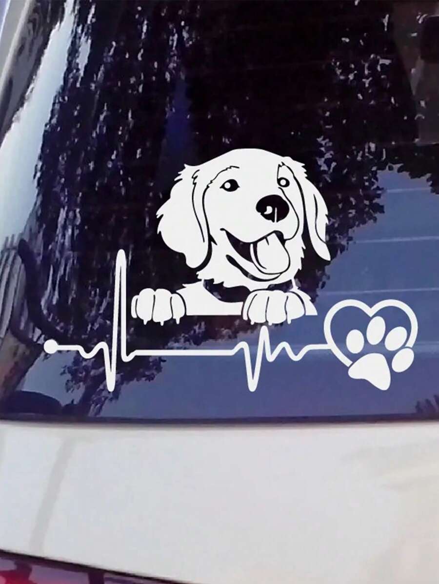 1pc Cartoon Dog Pattern PVC Car Sticker | SHEIN USA
