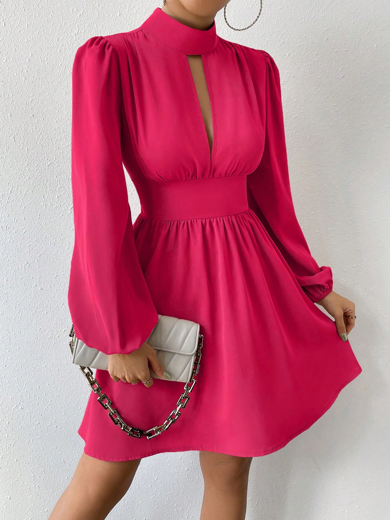 Shein Privé Valentines Day Women Love Heart Pattern Twist Knot Waist