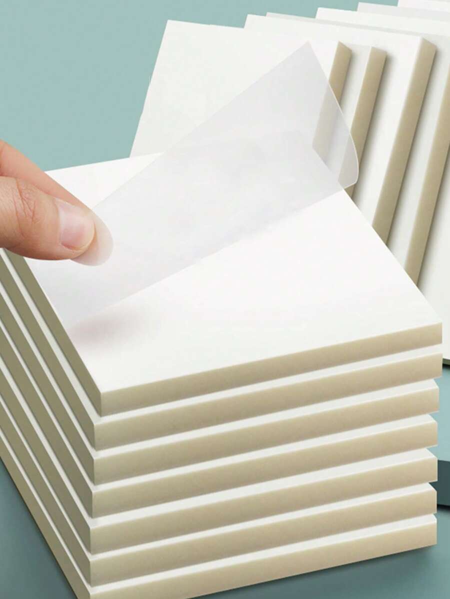 10 Packs X 50 Sheets Semi-transparent Sticky Notes For Learning | SHEIN USA