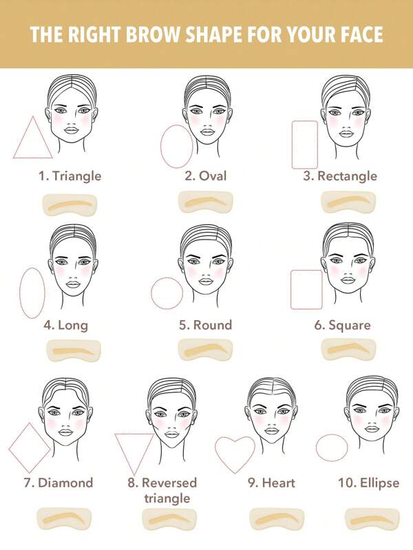 SHEGLAM Genius Eyebrow Stamp-Auburn Natural Eyebrow Powder Easy To Use ...