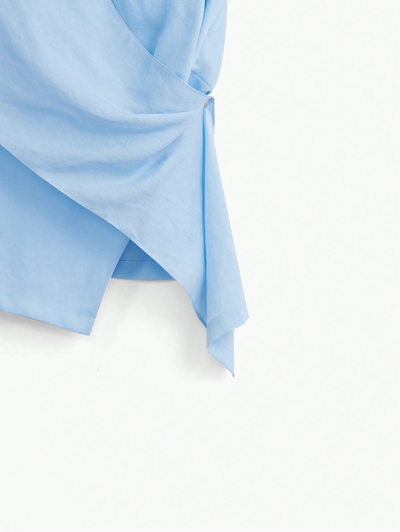 MOTF PREMIUM LYOCELL LINEN WRAP SHIRT | SHEIN USA