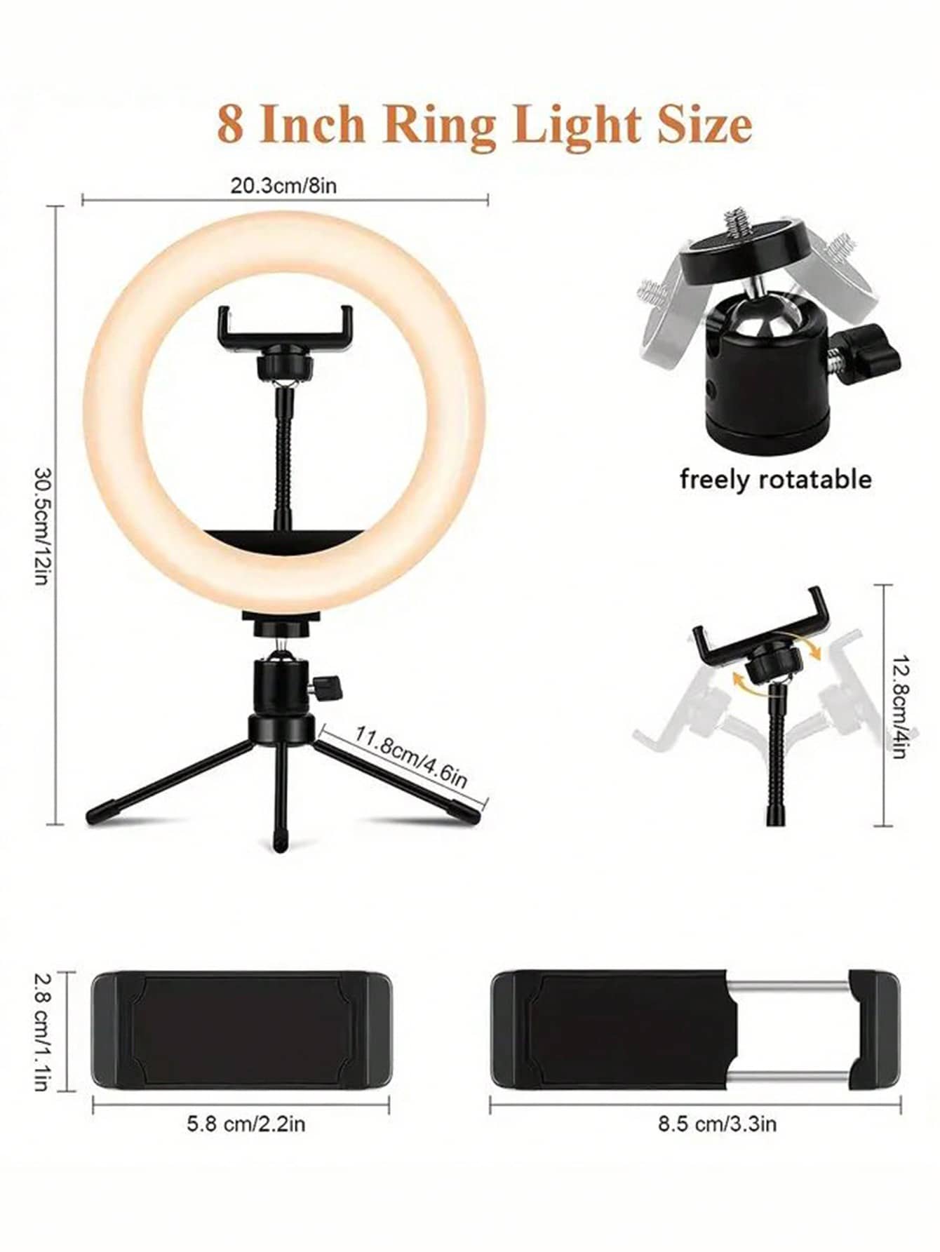Multi-Functional Outdoor Iron Tripod Stand With 8-Inch Live Streaming ...