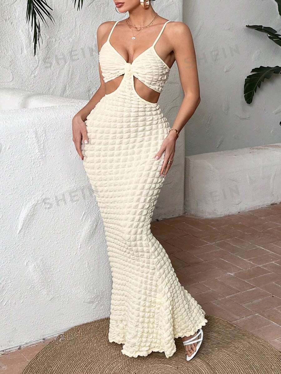 Shein Sxy Cut Out Waist Mermaid Hem Cami Dress Shein Usa