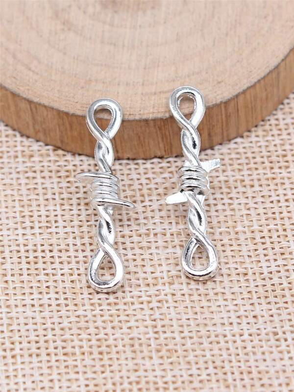 10pcs/set Casual Zinc Alloy Rope Knot DIY Connector For Women For DIY ...