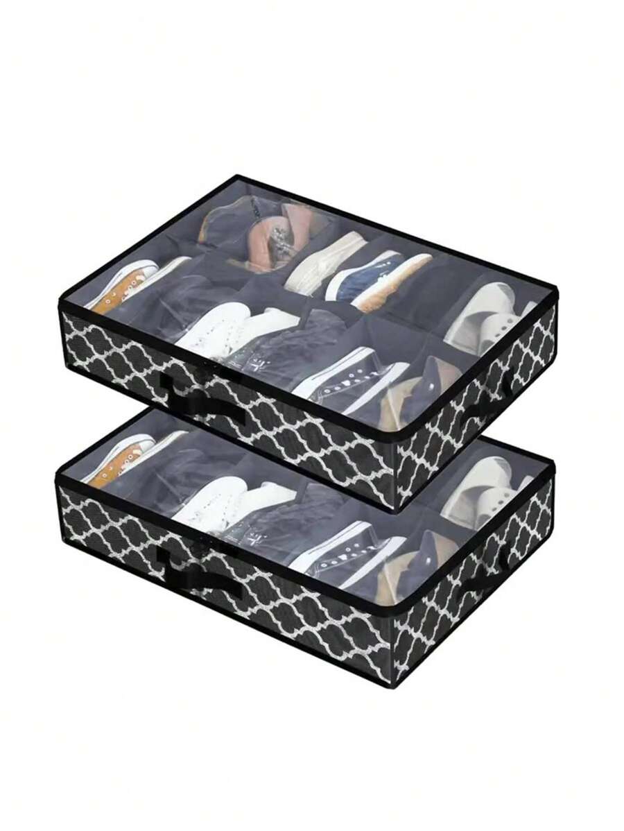 Shoe Storage Box, Non-woven Bed Bottom Storage Box, Foldable Shoe ...