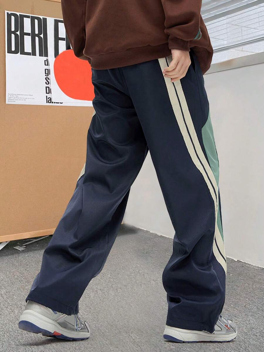 Manfinity Hypemode Loose Fit Men's Contrast Side Seam Pants | SHEIN USA