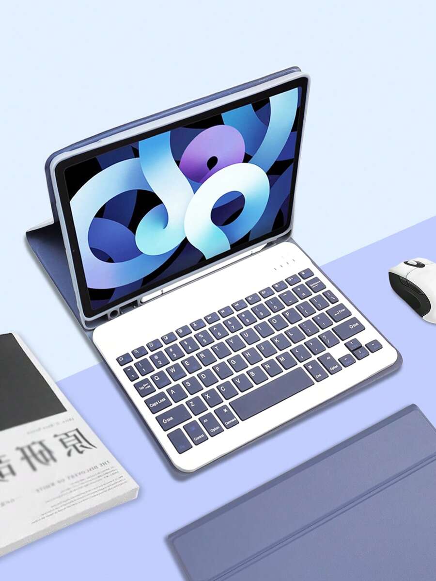 2 In 1 Magnetic Tablet Keyboard & Case Compatible With iPad | SHEIN USA