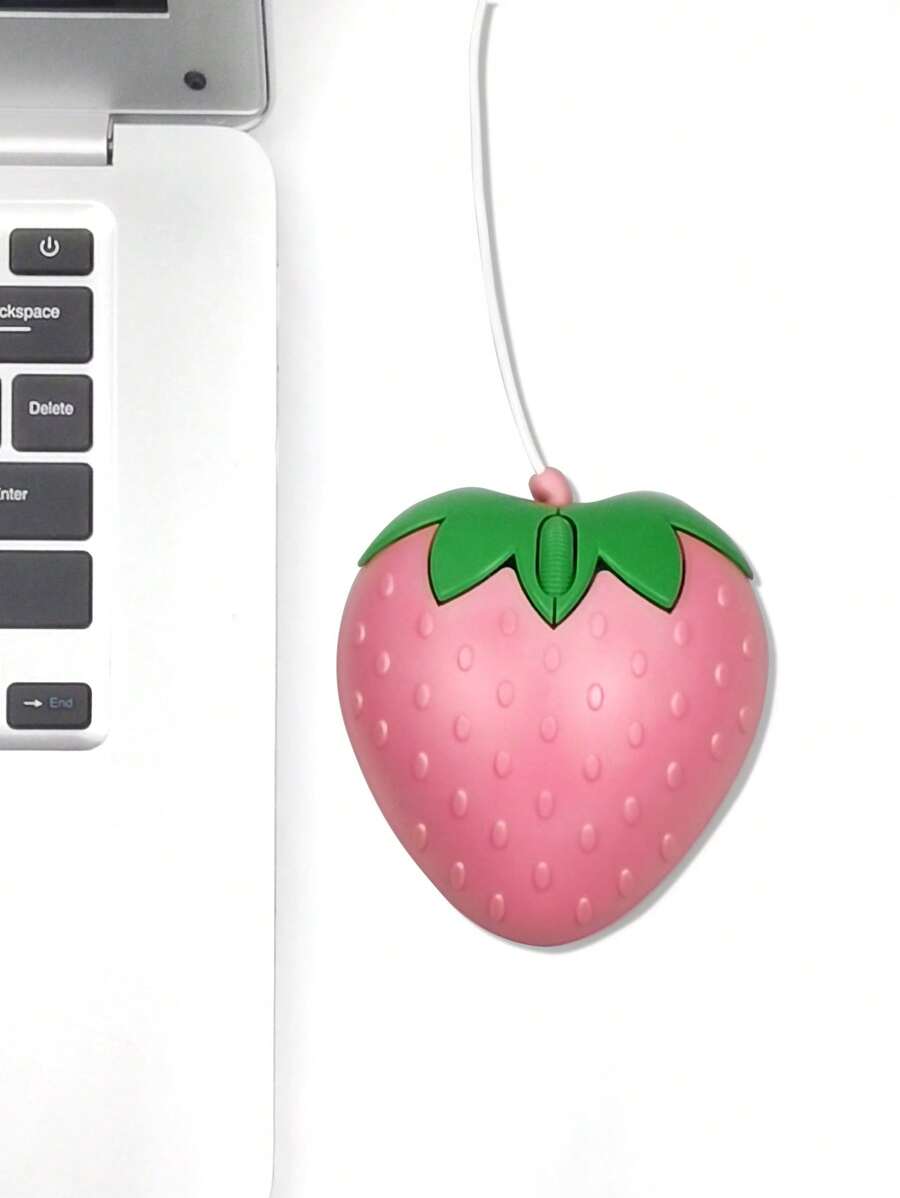 1pc Strawberry Design Wired Mouse For Laptop/PC, Gaming Mouse | SHEIN USA