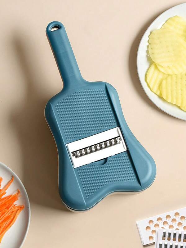 1pc PP Vegetable Grater, Creative Blue Multifunction Veggie Slicer For ...