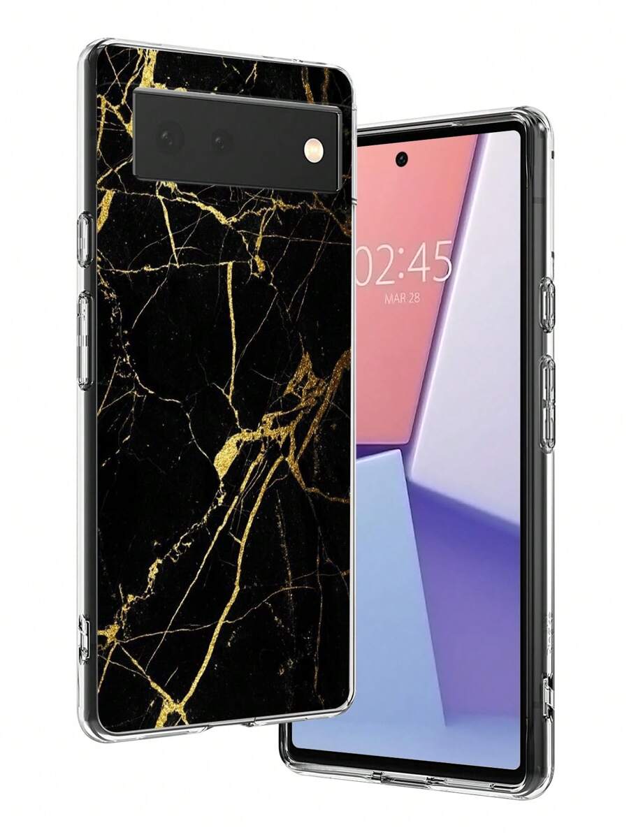 Marble Print Phone Case Compatible With Google Pixel Phone Case | SHEIN USA