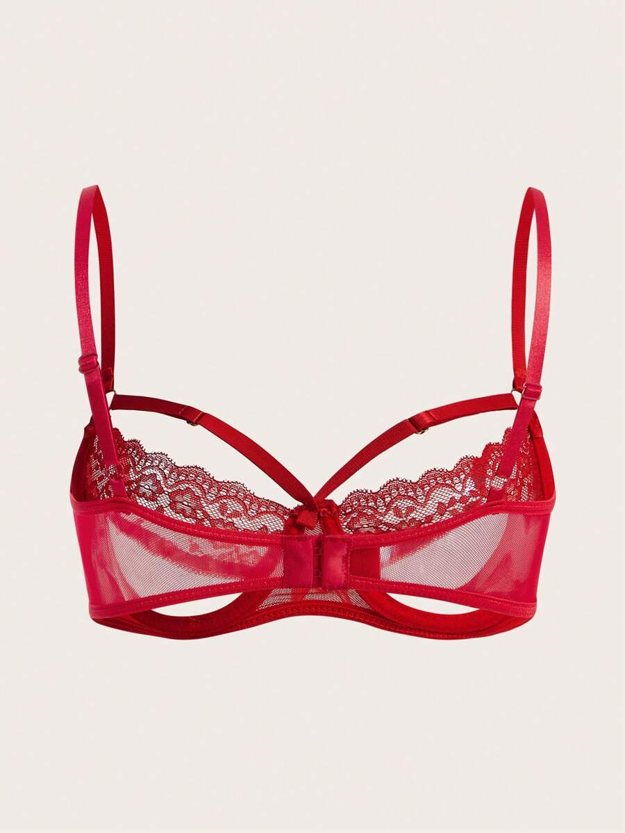 Classic Sexy Floral Lace Cut Out Bra | SHEIN USA