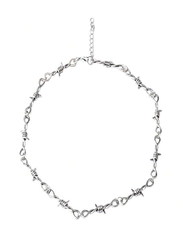 1pc Fashionable Thorn Choker Necklace, 39cm Length With 5cm Extension ...