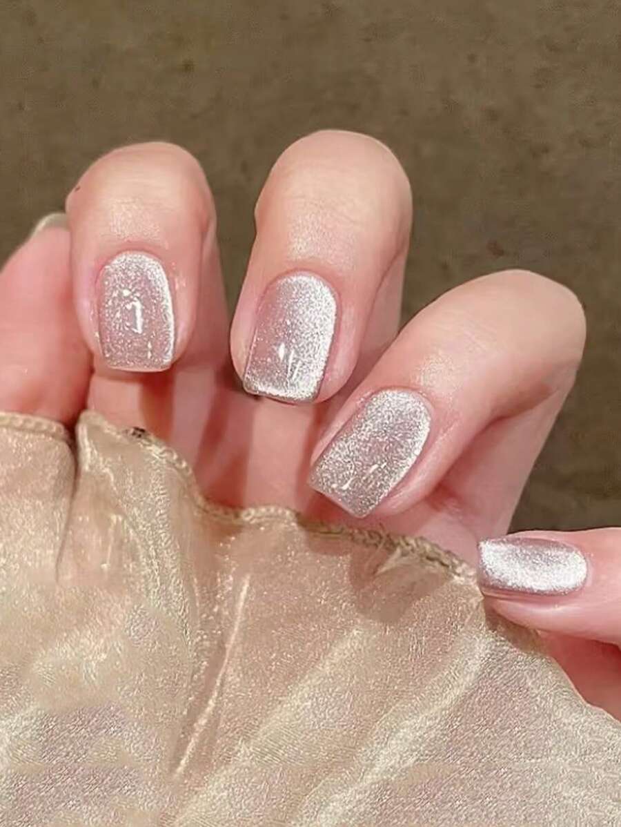 Add A Touch Of Romance With The Glitter Of The Fingertips 24 Long ...