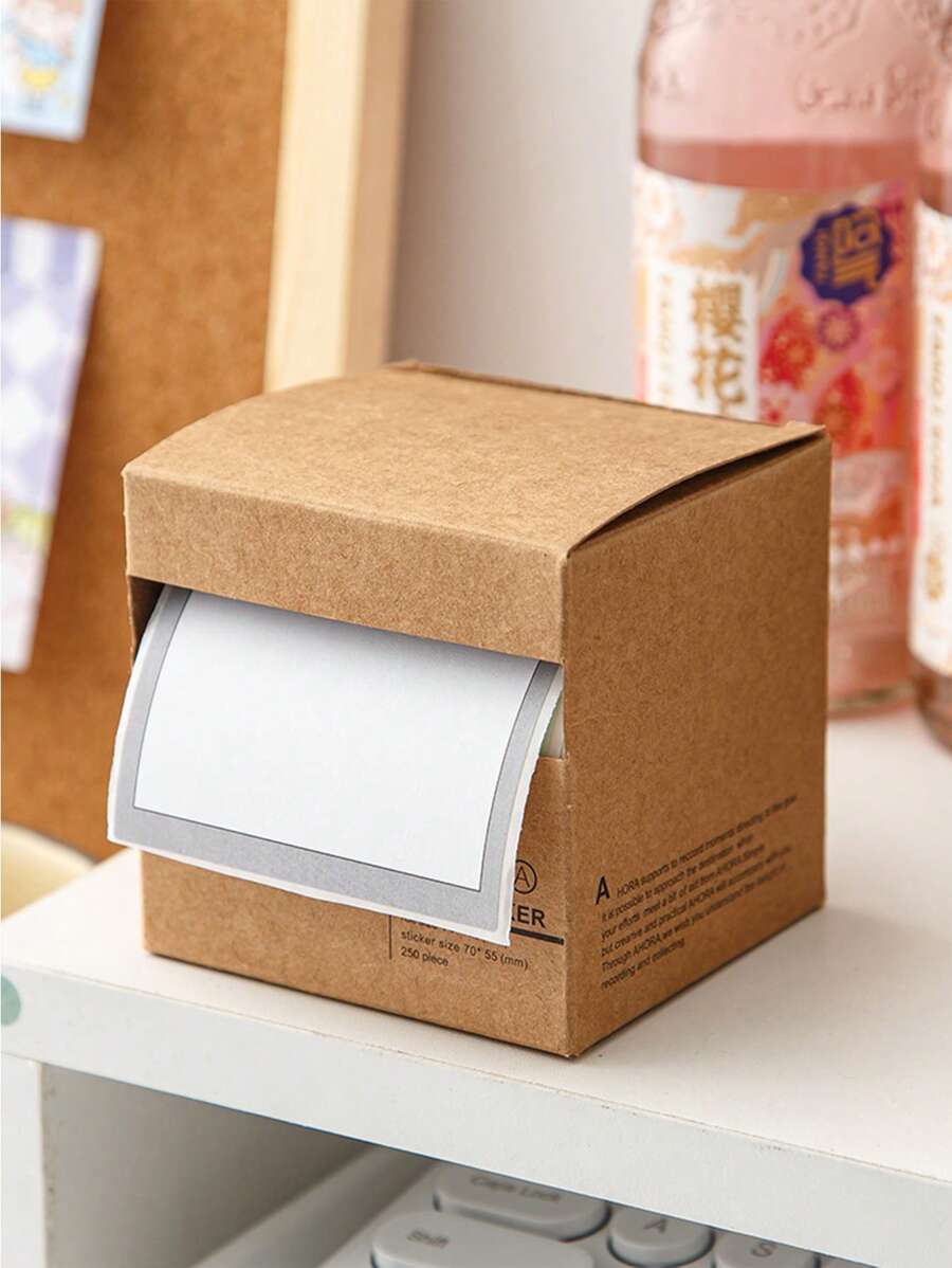 1box Letter Graphic Mixed Color Sticky Note, Creative Multi-purpose ...