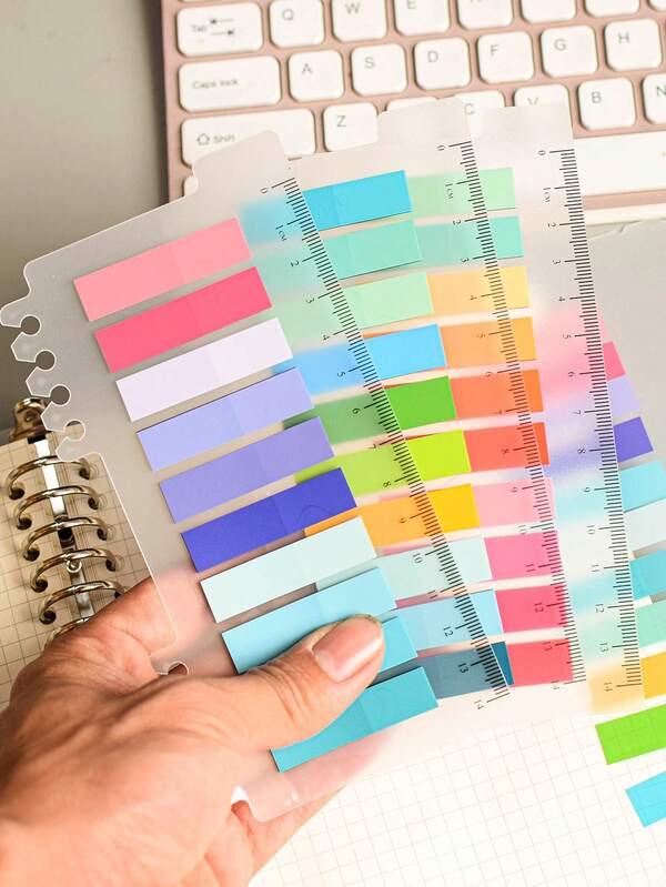 3pcs Mixed Color Index Sticky Note, Simple Multi-purpose Easy To Post ...