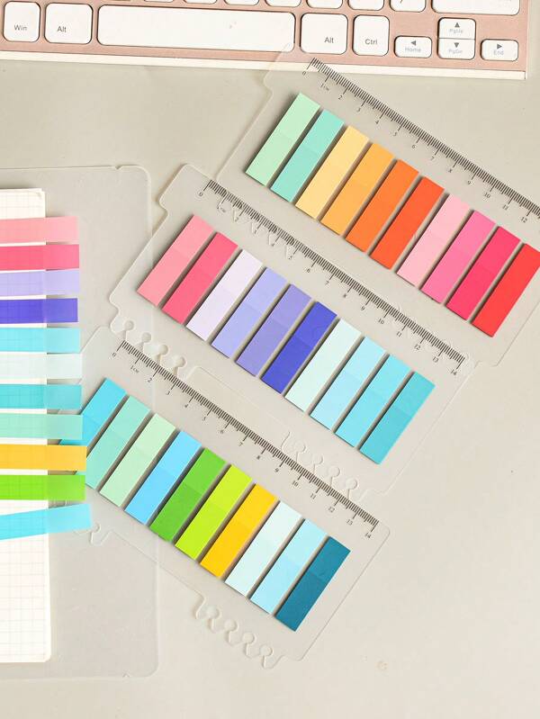 3pcs Mixed Color Index Sticky Note, Simple Multi-purpose Easy To Post ...