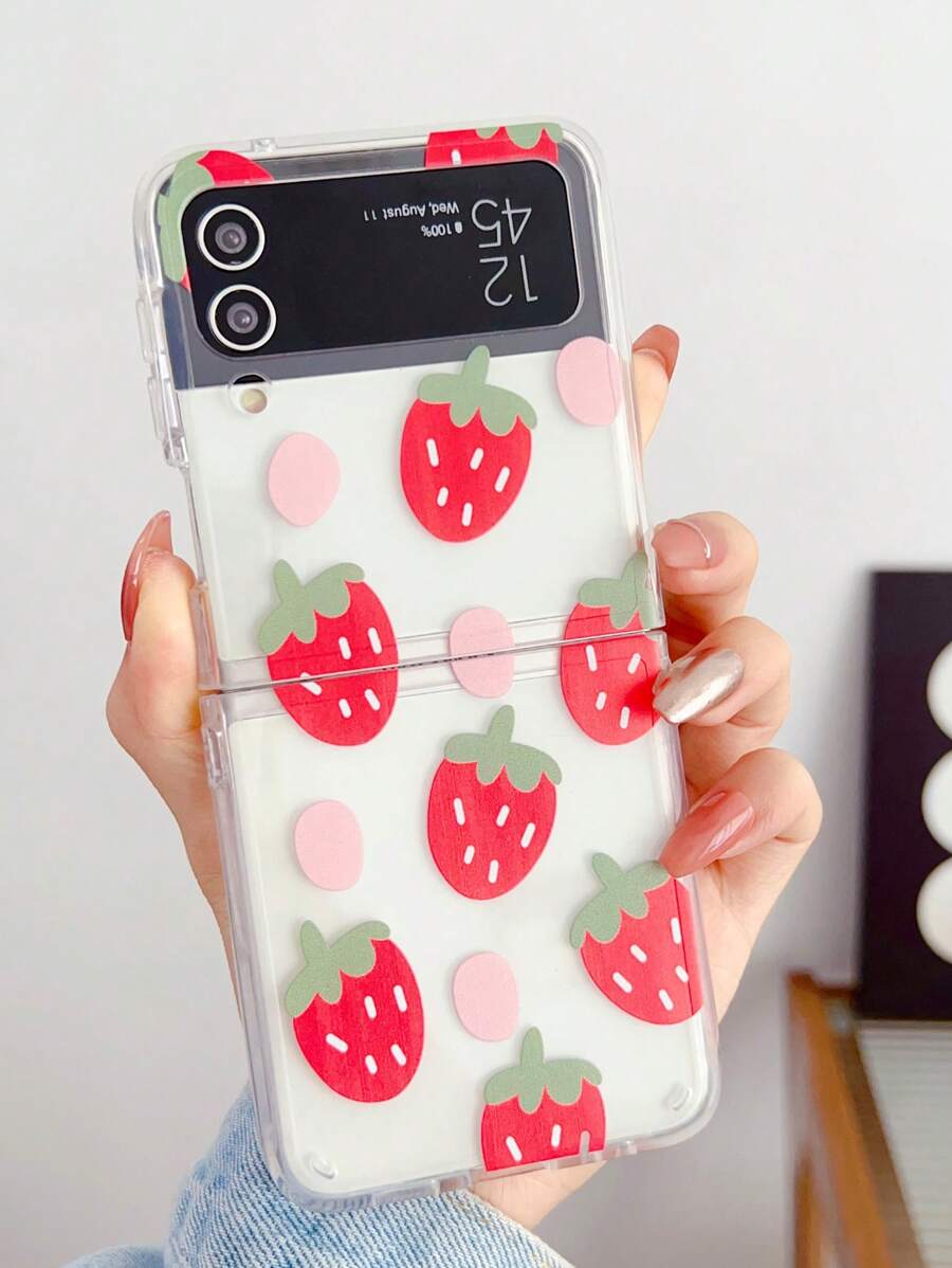 Strawberry Pattern Phone Case | SHEIN USA