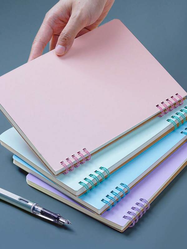 Surprise Yourself With This Stylish A5 Solid Color Spiral Notebook ...