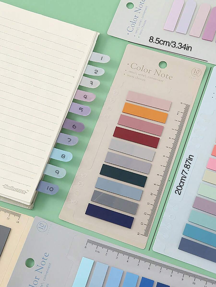 1pc Mixed Color Index Sticky Note, Simple Multi-purpose Easy To Post ...