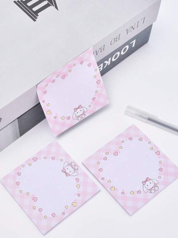 1pc Cartoon Rabbit Pattern Sticky Note, Cute Multi-purpose Easy To Post ...