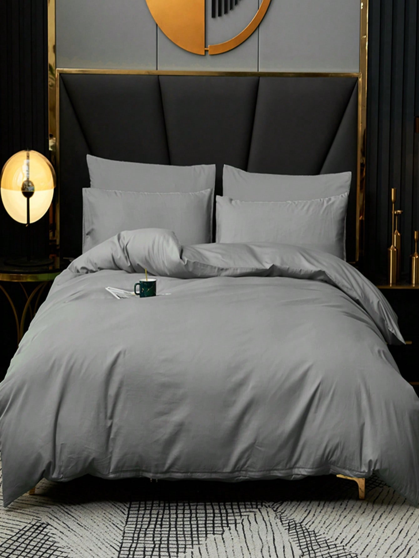 3 piezas unicolor Colcha 1 pieza Colcha con 2 piezas Almohada Relleno ...