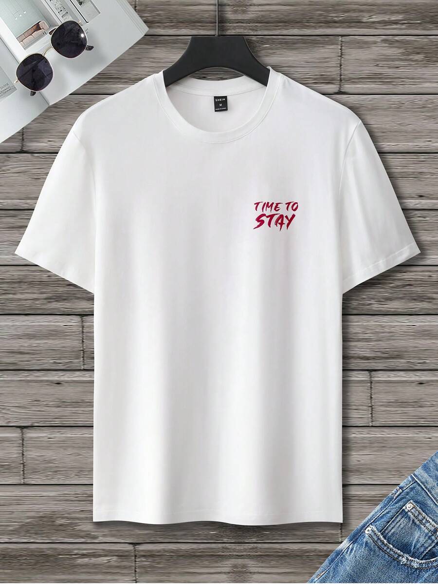 Manfinity Homme Men T Shirts Fit Crew Neck Short Sleeve Graphic Tee Eye
