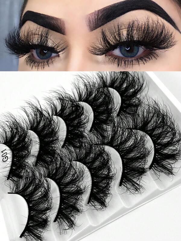 5pairs Extra Long False Eyelashes | SHEIN USA 5pairs Extra Long False Eyelashes | SHEIN USA