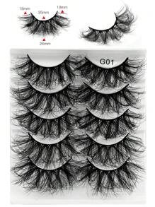 5pairs Extra Long False Eyelashes | SHEIN UK