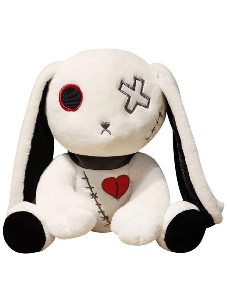 9.45 Inch Creepy Goth Rabbit Plush Rabbit Plush Toys Cute Dreadful ...