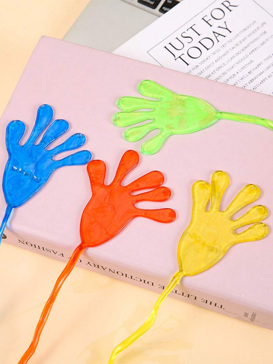 20pcs/Pack Random Color Stretchy Sticky Hand Toy, Wall Climbing Hand ...
