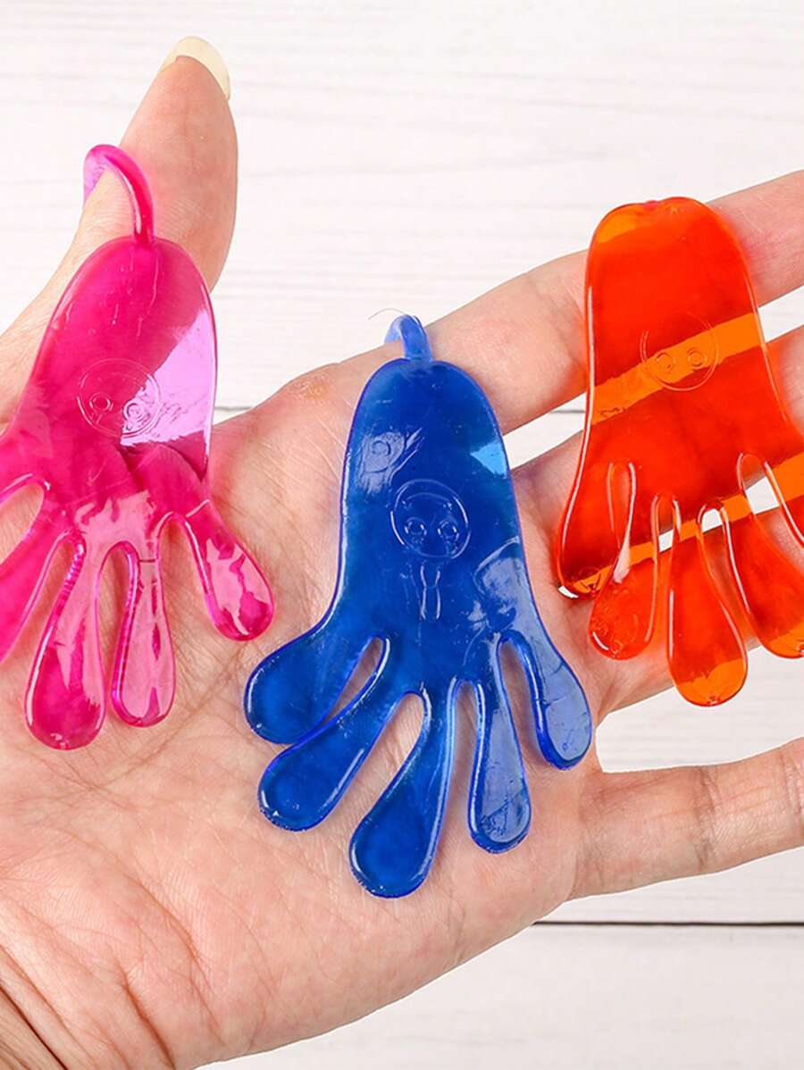 20pcs/Pack Random Color Stretchy Sticky Hand Toy, Wall Climbing Hand ...