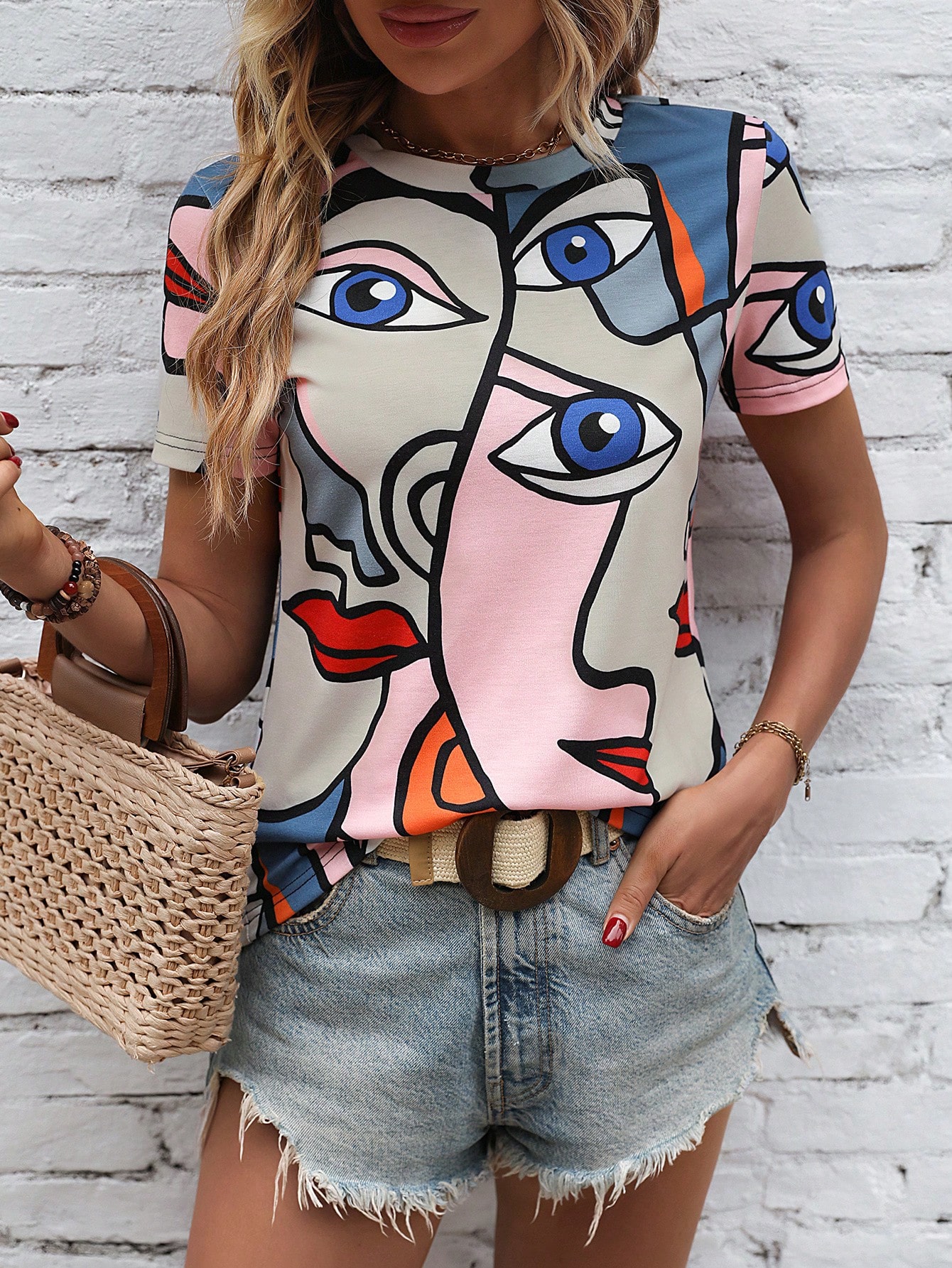 SHEIN LUNE Figure Graphic Tee | SHEIN USA