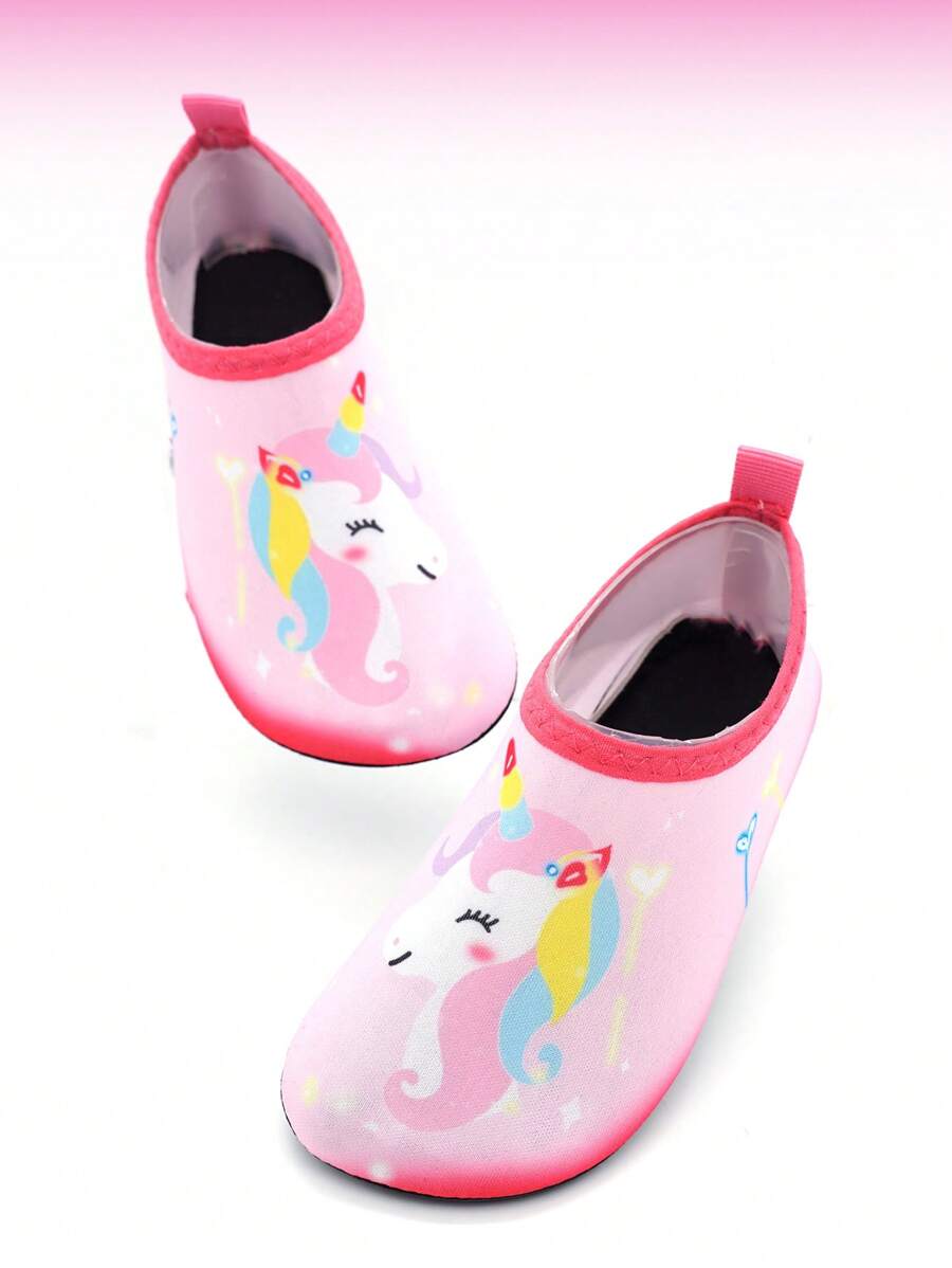 Girls' Water Shoes Kids & Aqua Shoes Kids With Charming Pink Unicorn ...