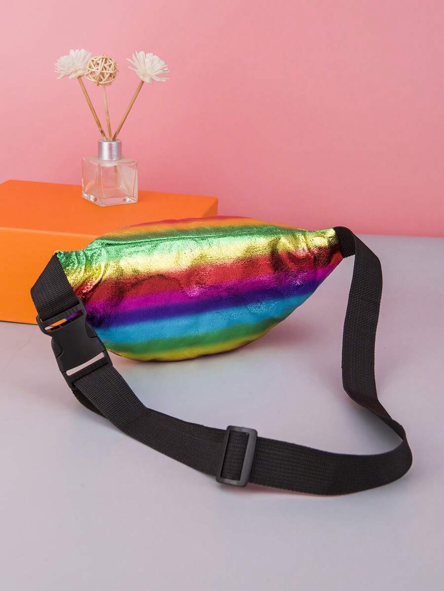 Waterproof Holographic Fanny Pack With Bag Charm Funky Waist Bag Preppy ...