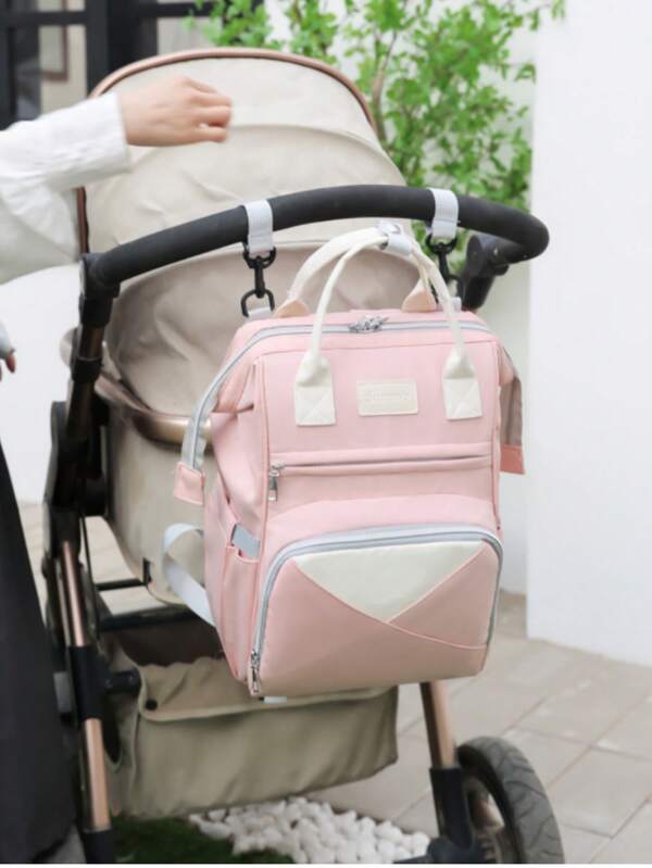 Baby Minimalist Multi-Function Large Capacity Polyester Diaper Backpack ...