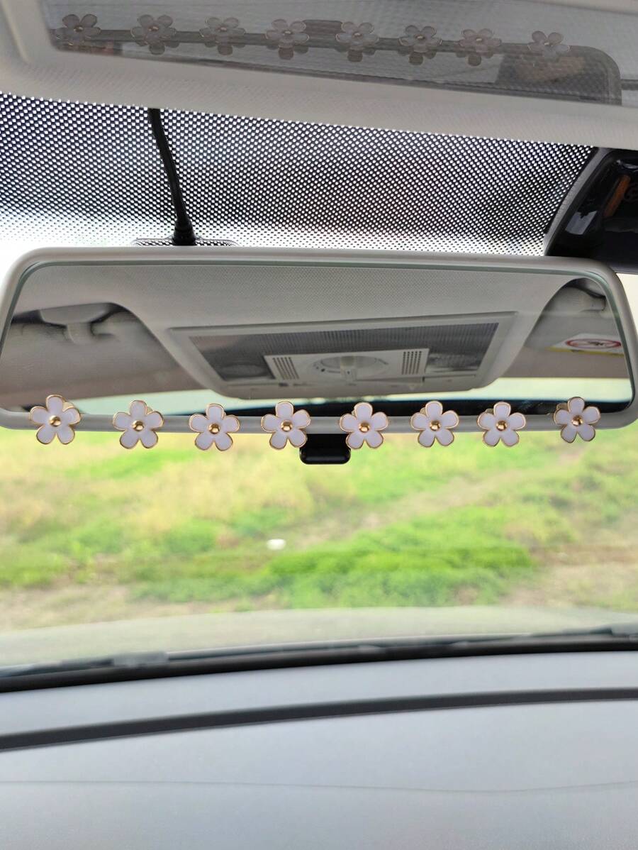 8pcs Floral Design Car Interior Sticker | SHEIN USA