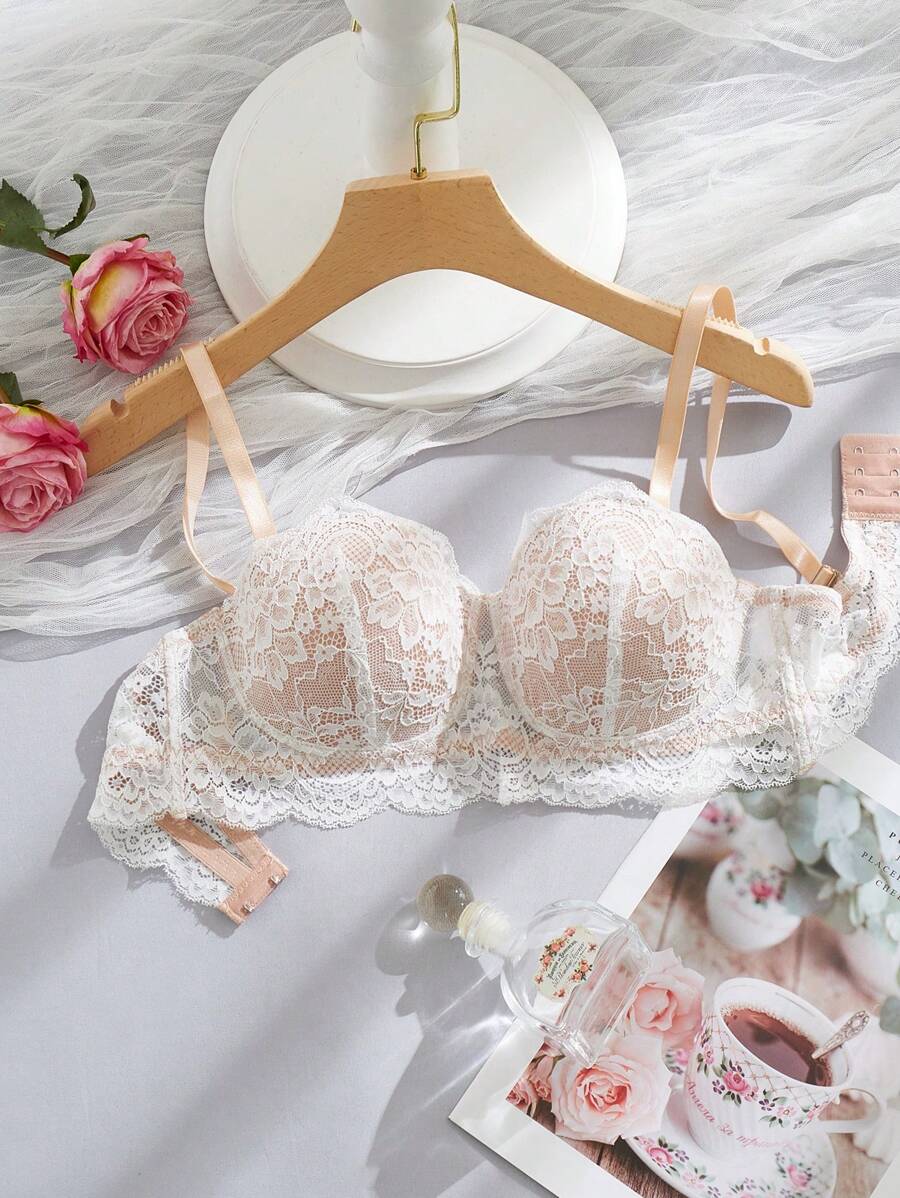 Floral Lace Underwire Bra Lingerie | SHEIN USA