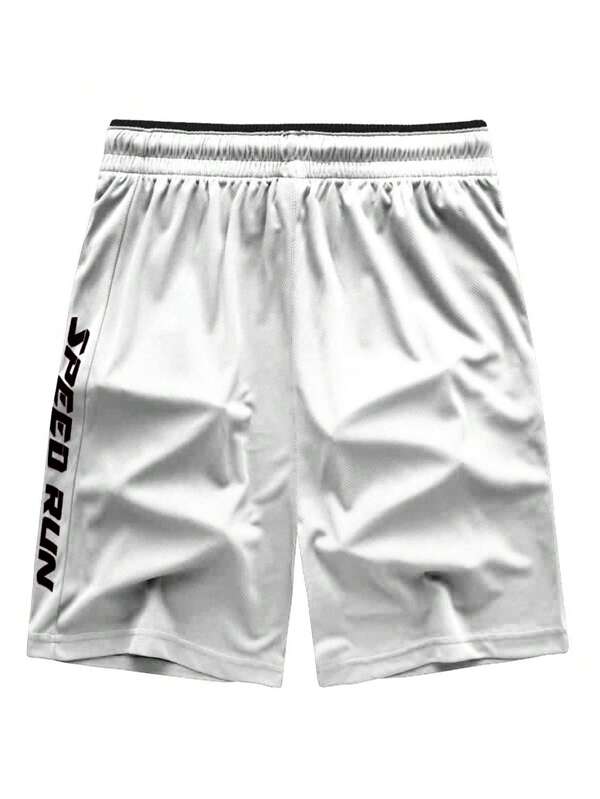 Men Drawstring Waist Letter Graphic Shorts | SHEIN USA